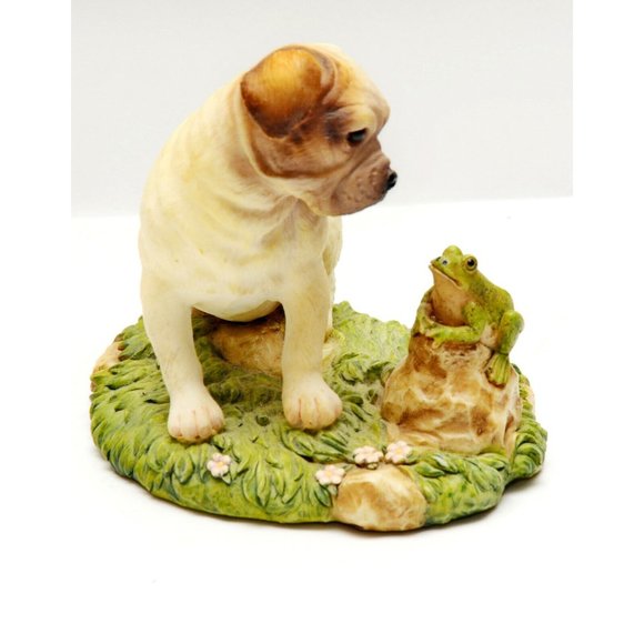 Stone Critters | Accents | Vintage Stone Critters Puppy And Frog ...